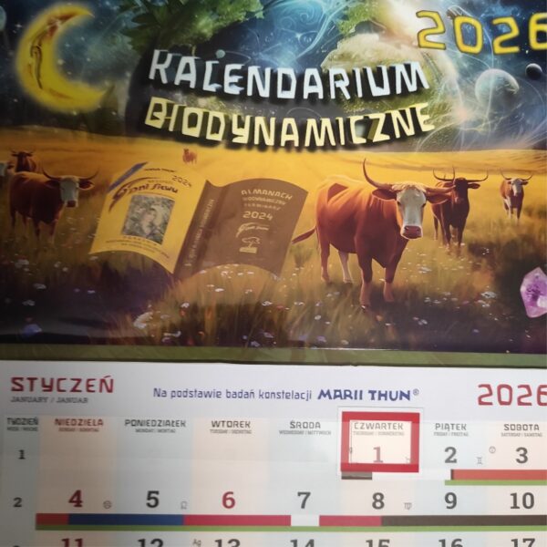 Kalendarium biodynamiczne 2026 – Pasze ekologiczne dla wszystkich ...